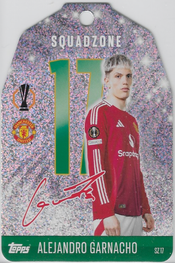 Alejandro Garnacho SZ 17 Festive Edition Squadzone Card - Topps MATCH ...