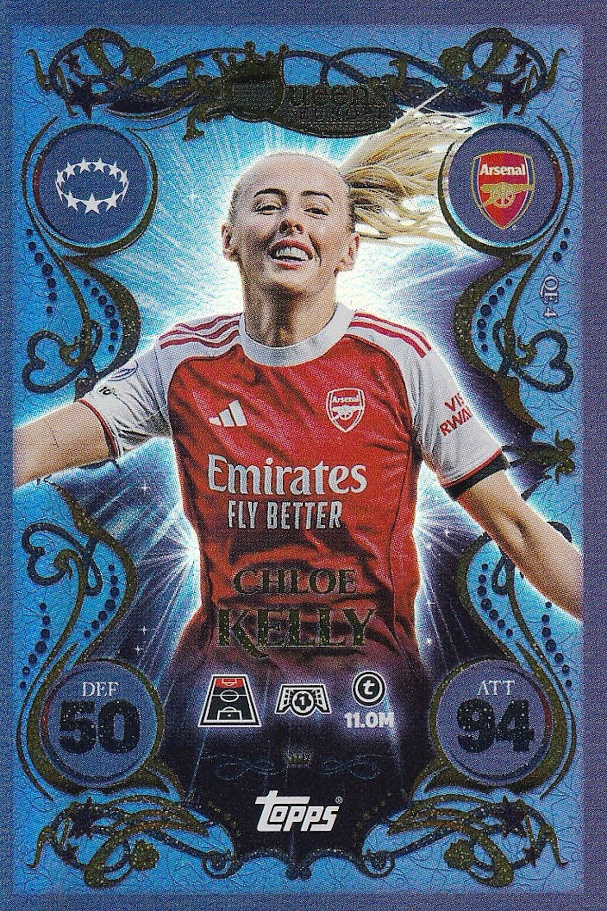 Buy Chloe Kelly, Queens of Europe #QE4, Topps Match Attax 25/26 Arsenal ...