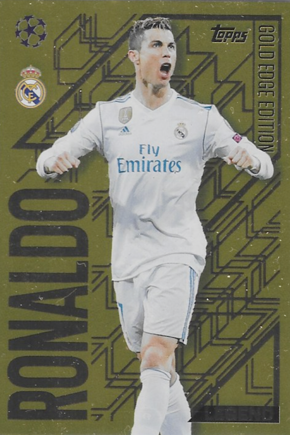 Cristiano Ronaldo Gold Edge Edition Card GE 7 - Match Attax 2024/2025 ...