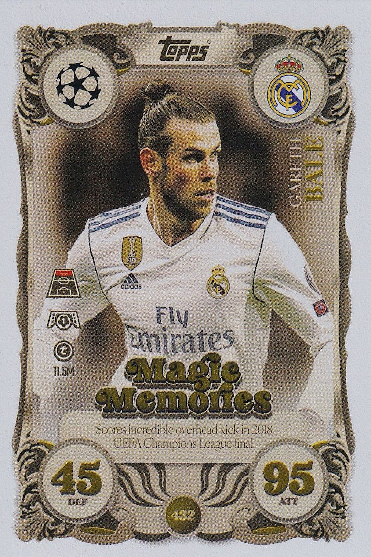 Gareth Bale Magic Memories #432, Topps Match Attax 25/26, Real Madrid ...