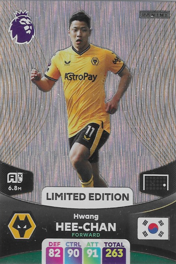 Hwang Hee Chan Limited Edition Card - Adrenalyn XL 2024 by Panini ...