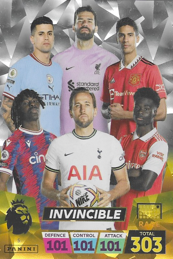 Invincible Card Number #5 - Panini Adrenalyn XL 2023 Premier League ...