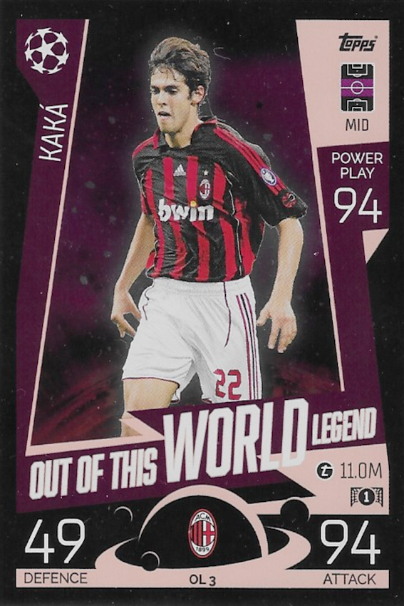 Kaka Out Of this World Card OL 3 - Topps Match Attax Extra 2022/23 ...