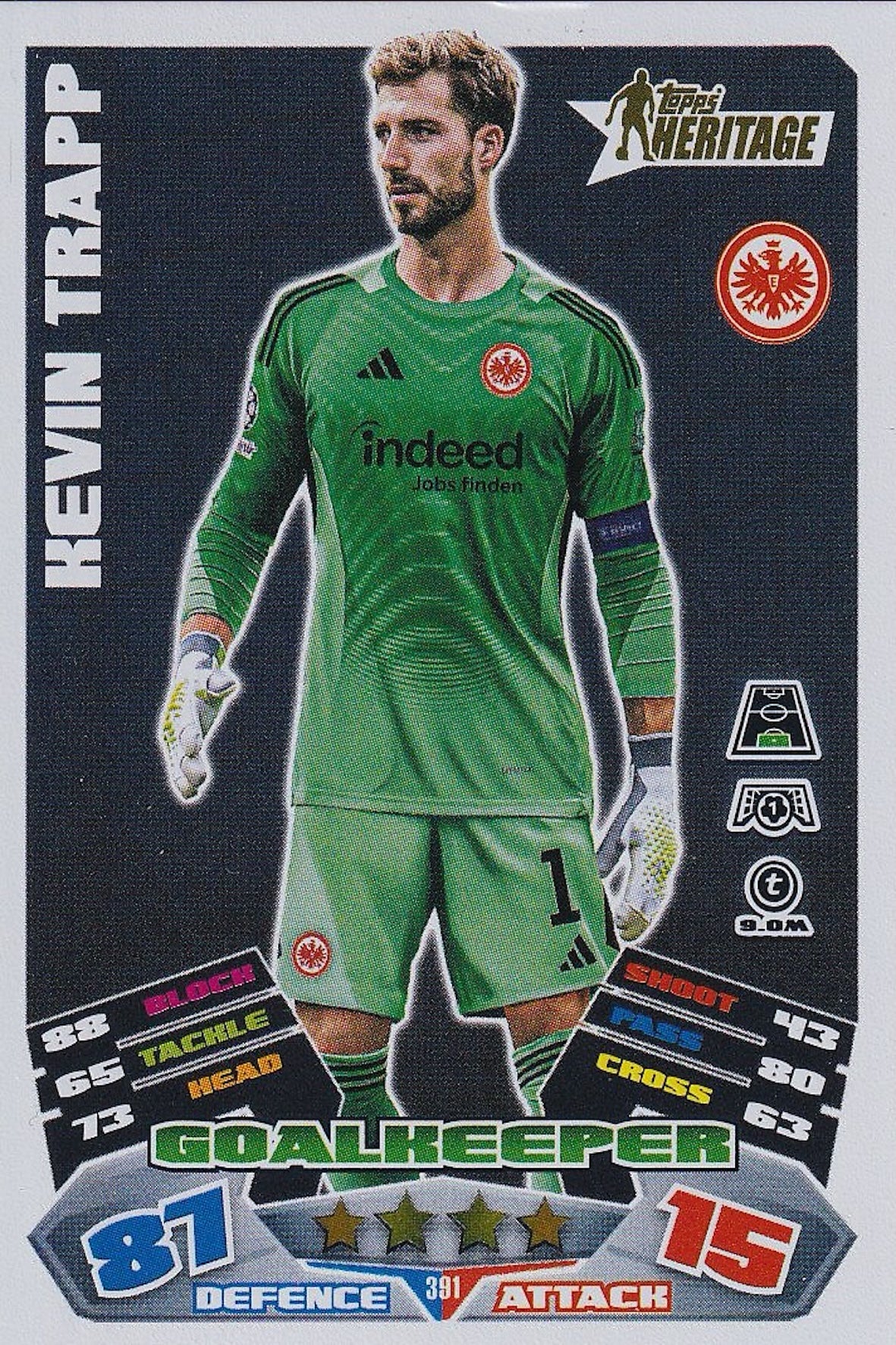Kevin Trapp, Heritage Card #391, Match Attax 25/26, Eintracht Frankfurt ...