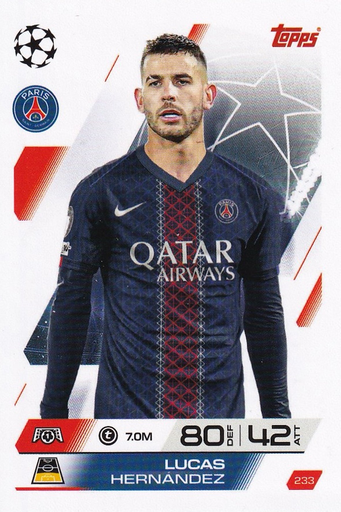 Buy Lucas Hernandez, Base Card #233, Topps Match Attax 25/26 PSG ...