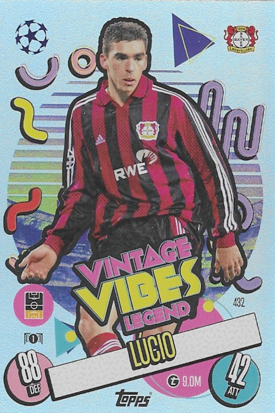Lucio Vintage Vibes Legend Card No #432 - Topps Match Attax 2024/25 ...