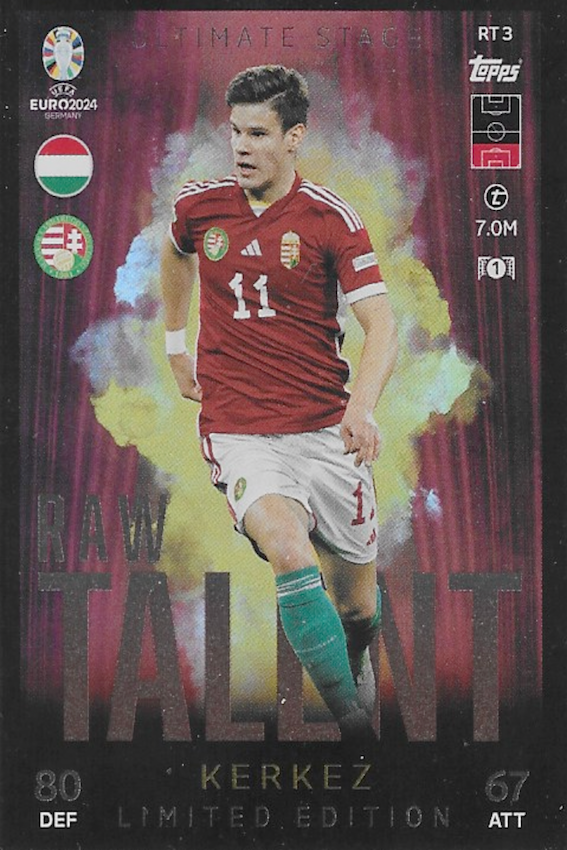 Milos Kerkez Ultimate Stage RAW Talent Limited Edition Card No RT3 ...
