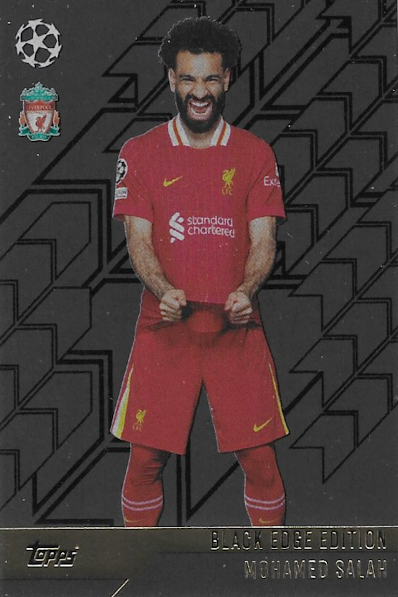 Mohamed Salah Black Edge Edition Card BE 9 - Topps Match Attax 2024/ ...